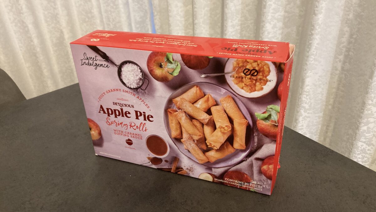 コストコ新商品のキャラメルソース付きアップルパイスプリングロールが神スイーツ！